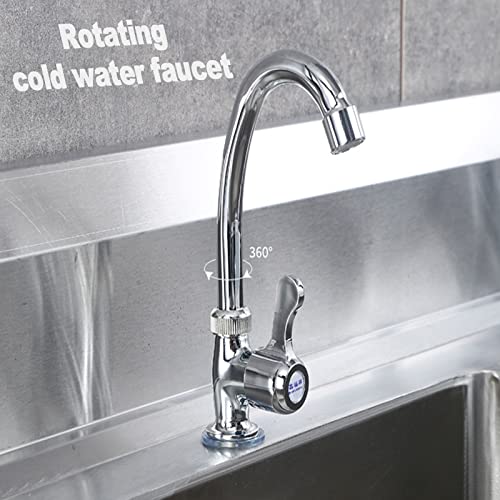Commercial/Industrial Sink,2 Compartment Outdoor Garage Sink,Freestanding Kitchen Stainless Steel Sink w/Workbench & Storage Shelves, Prep & Utility Washing Hand Basin for Laundry. ( Size : 100*50*80+
