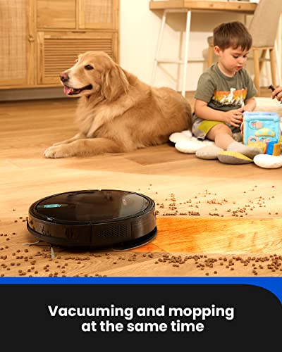 Proscenic 850T Robot Vacuum Cleaner, Wi-Fi Connected Robot Vacuum and Mop, Works with Alexa & Google Home, 3-in-1 Robotic Vacuum with 3000Pa Strong Suction on Carpets and Hard Floors, Boundary Strip