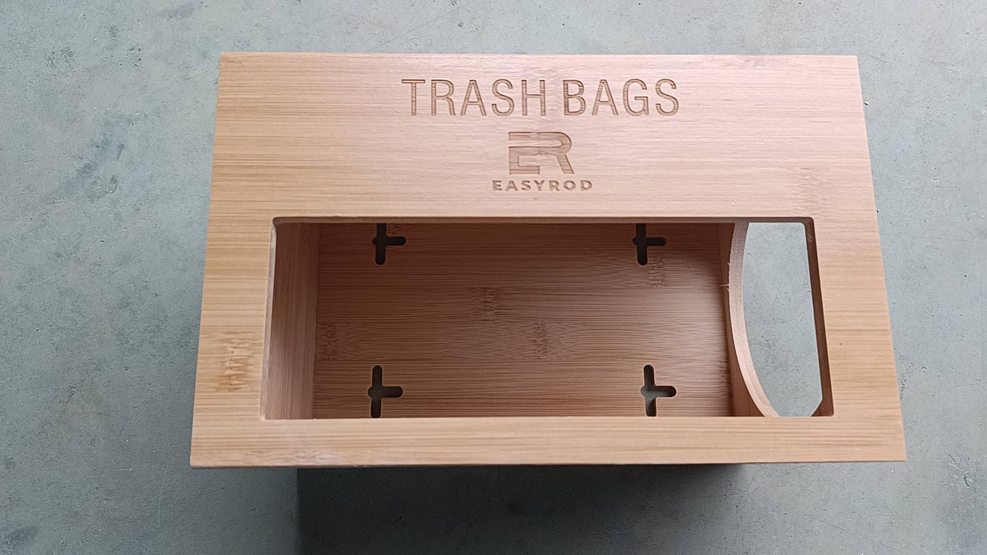 EASYROD Inspire Your Space with Our Easy-to-Use and Beautifully Designed Trash Bag Holder - Larger Capacity Trash Bag Dispenser with Sturdy Construction - Practical, Durable, and Easy-to-Install