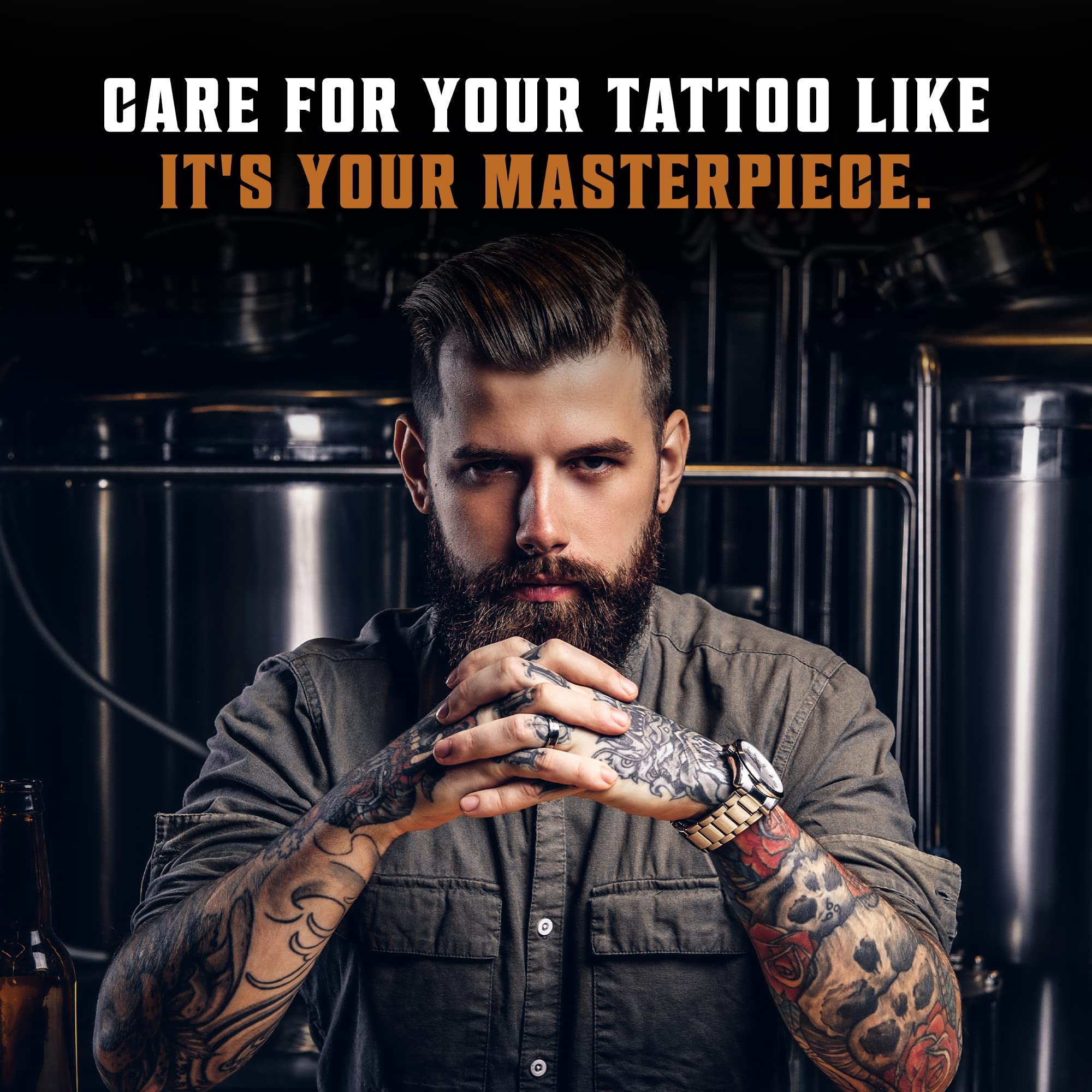 Viking Revolution Tattoo Care Balm for Before, During & Post Tattoo Safe, Natural Tattoo Aftercare Cream Moisturizing Lotion to Promote Skin Healing, Skin Moisturizer, (2oz,1 Pack)