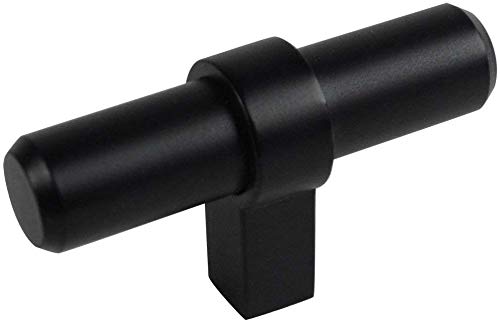 Cosmas 10 Pack 181FB Flat Black Cabinet Bar Handle Pull Knob - 2-3/8" Long