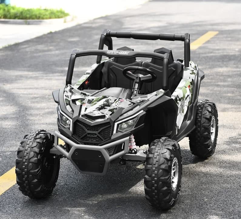Next Generation 4X4 Upgraded Kids Ride ON CAR Power Wheel Quad Buggy UTV MX Side by Side RZR ATV 24V XL Rubber Tiers