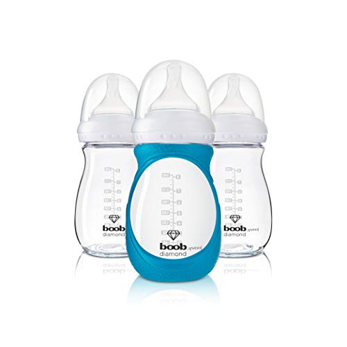 JOOVY Boob Diamond 8 Ounce 3 Piece with Turq Sleeve, 1.44 Pounds