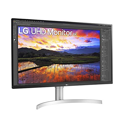 LG 32UN650-W 32 Inch UHD (3840 x 2160) IPS Ultrafine Display with HDR10 Compatibility, DCI-P3 95% Color Gamut, AMD FreeSync, and 3-Side Virtually Borderless Height Adjustable Stand (Renewed)