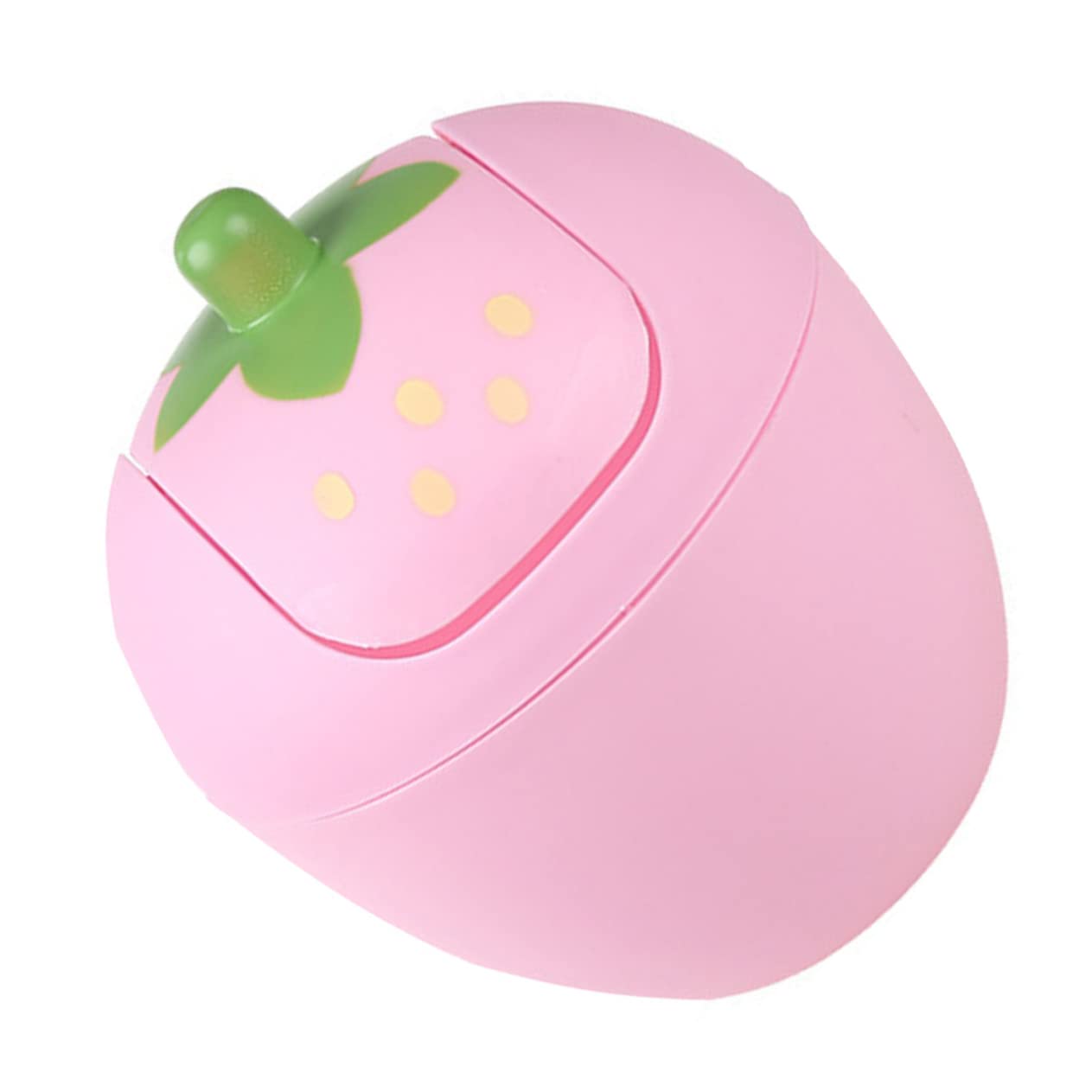 NUOBESTY Office Decor Xxcm Container Car Bins Lid Dustbin Home Lids Mini Brush Use Bin Strawberry Tiny Recycling with for Makeup Tabletop X Room Cans Dispenser Rubbish Baskets Coffee Swing Car Decor