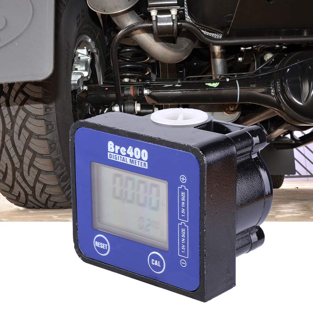 Oumefar 1/2" LCD Display Meter High Accuracy Digital Fuel Flowmeter Aluminum Alloy Pipeline Gauge High Accuracy Meter Aluminum Alloy Meter