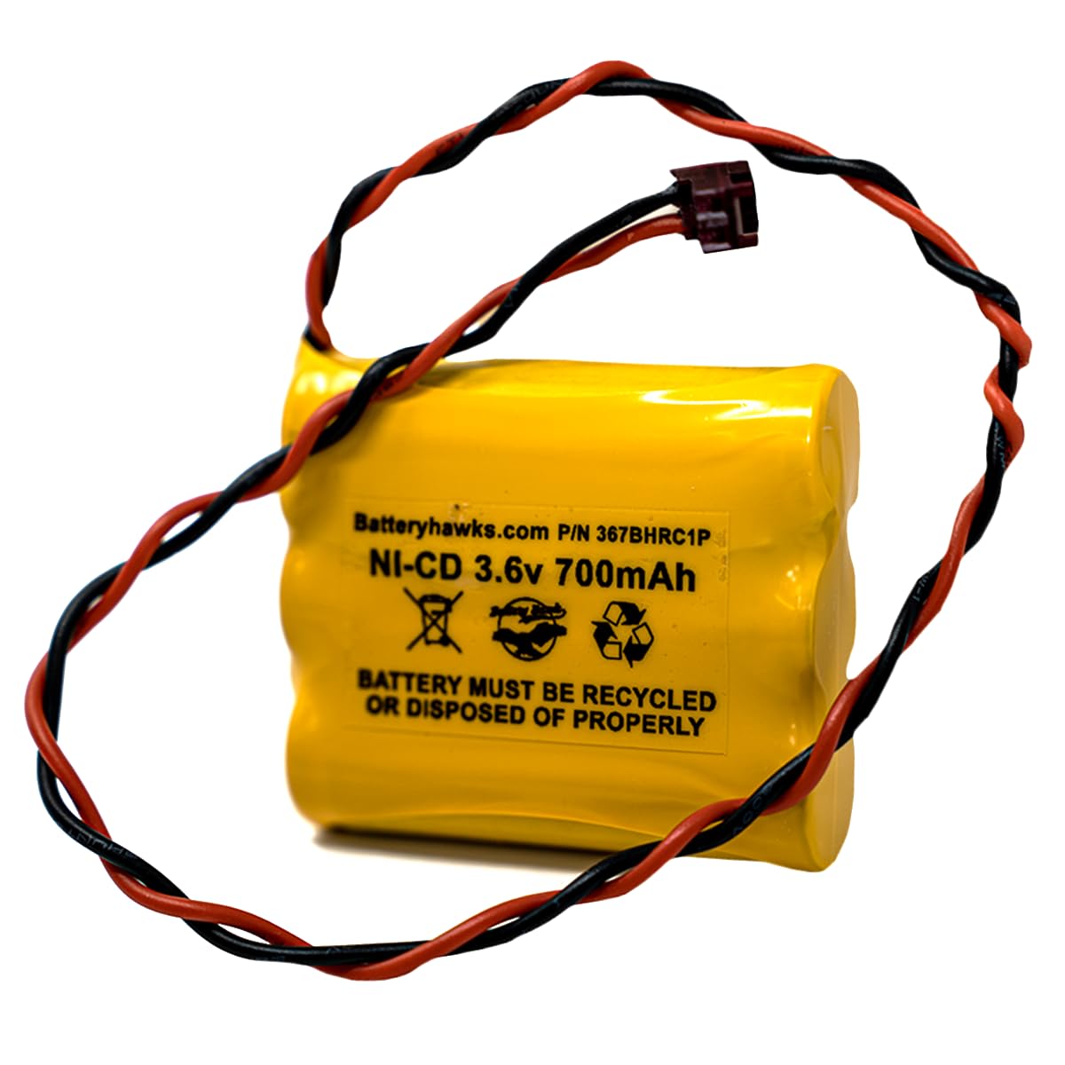 Sure-Lites 026-148 026148 SL026148 SL-026148 SL-026-148 3.6v 700mAh Ni-CD Battery Pack Replacement for Emergency/Exit Light NNYXSB