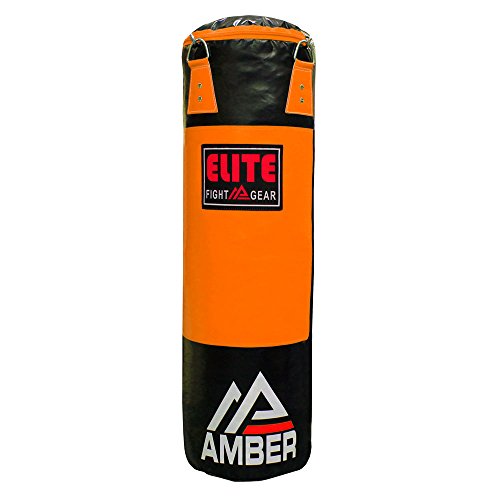 Amber Fight Gear Elite Strikeforce Heavybag Boxing Muay Kickboxing Thai MMA Fitness Workout Training Kicking Punching Filled Heavy Bag 70lb