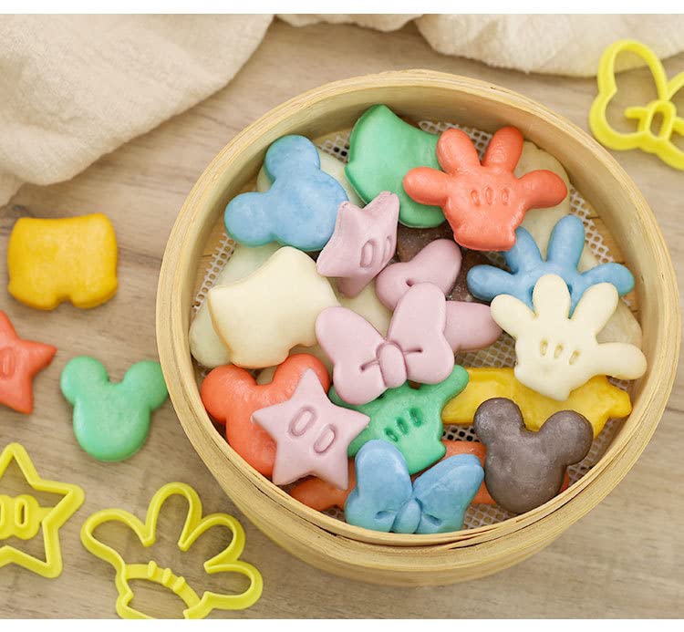 8 pcs Mouse Cookie Stamp, Cartoon Stamped Embossed Cookie Cutter Molds, Children's Baking Set, for Cookie Baking Supplies, Kids Birthday Party