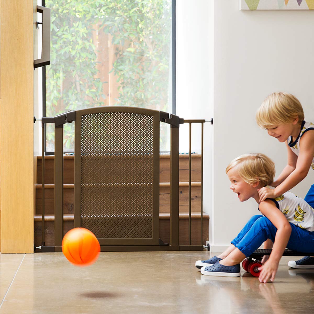 Munchkin® Decorative Metal Baby Gate Extension Compatible with Gate, MKSA0658-011, Bronze, 2.75"