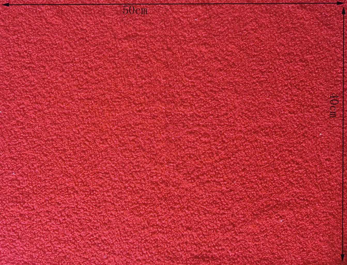 5pcs 19.7 x 15.8 Inches Red Solids DIY Fabric Teddy Short Plush Decorative Cloth Material Set Precut Bundle Patchwork Squares for Home Crafts Sewing Quilting