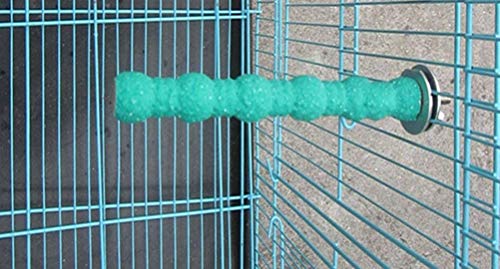 Litewoo 3 PCS Bird Perch Stand Set Wooden Grinding Paw Trim Beak Nail Coarse Sand Bird Stick Cage Accessories for Birds Parakeet Budgie Cockatiel Cockatoo