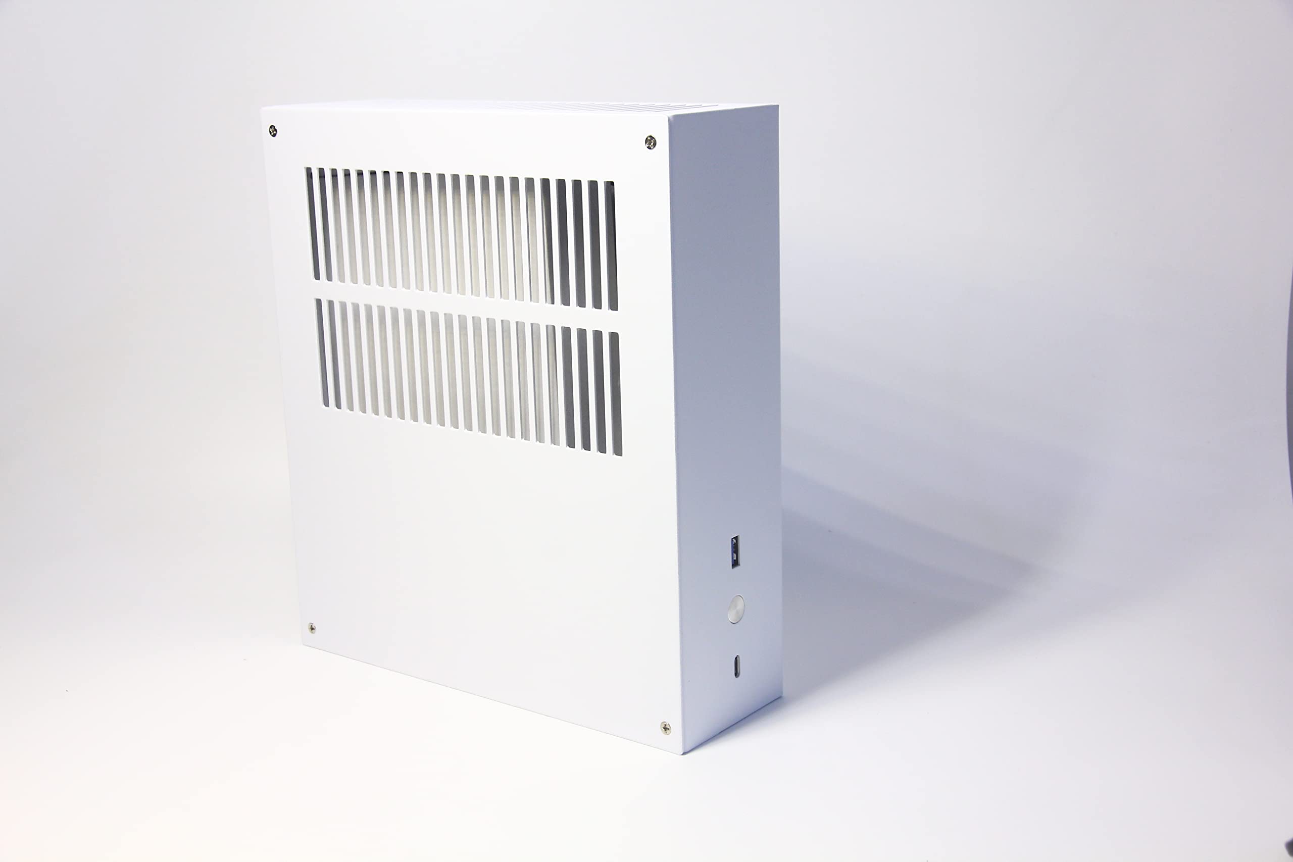 SharGwa PC K29 Painted Stainless Steel Mini ITX Case for 1u PSU with Handle Included