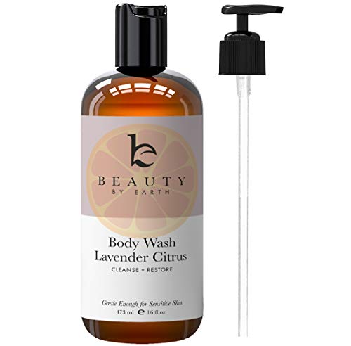 Lavender Citrus Body Wash - Made with Organic Ingredients, Body Wash Sensitive Skin, All Natural Body Wash, Shower Gel For Women, Womens Body Wash Pump, Sensitive Skin Body Wash For Men, Women & Kids