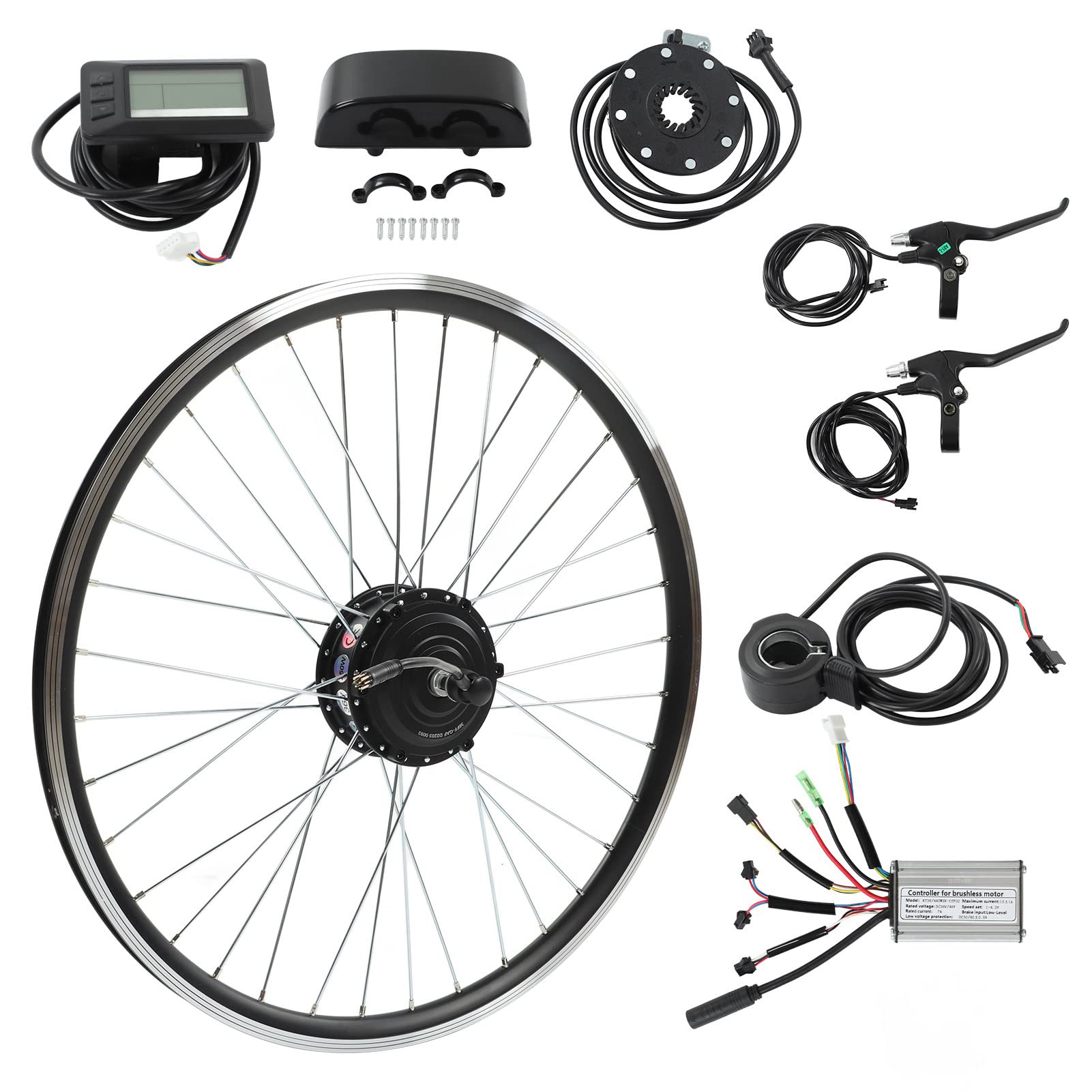 36V 250W 26 Inch Electric Bicycle Rear Wheel Conversion Kit,Electric Bike Conversion Kit for Electric Bike E-Bike Modification Accessories