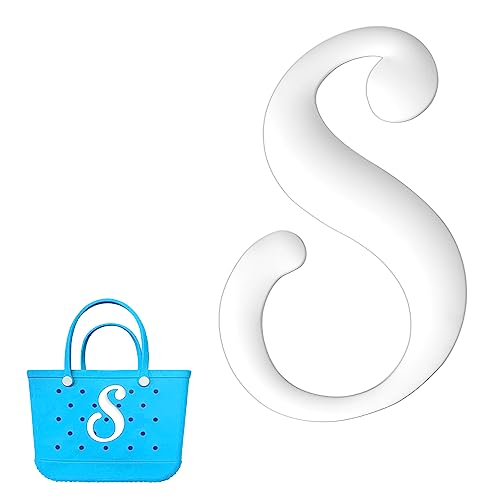 Decorative Lettering for Bogg Bag, White Charm for Bogg Bag Cute Bag Accessories Alphabet Letter Charm Inserts for DIY Personalizing Your Handbag(S)