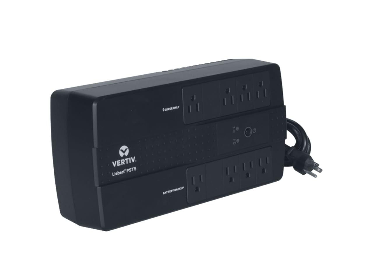 Vertiv Liebert PST5 UPS - 350VA 200W 120V Standby Power, 8 Outlets, Battery Backup with Surge Protection, Energy Star Certified, 3 Year Warranty, Free Software for Controlled Shutdown (PST5-350MT120)