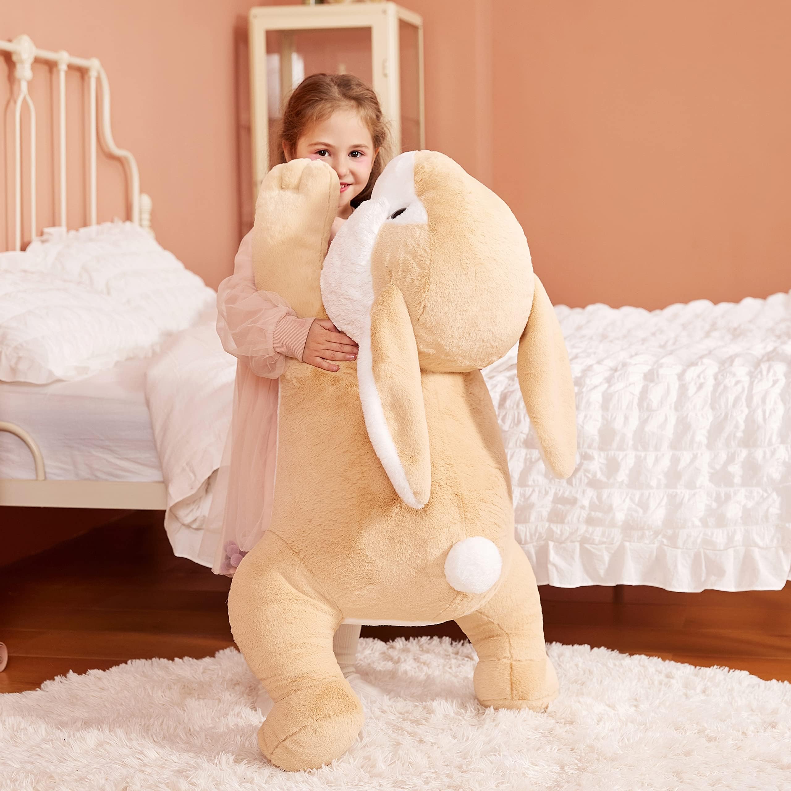 IKASA Giant Rabbit Stuffed Animal Plush Toy, 30" Large Bunny Plushy Toys for Kids Girls Boys