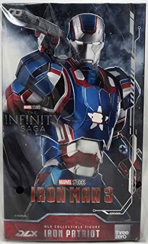 threezero Marvel Studios The Infinity Saga: Iron Patriot 1:12 Scale DLX Collectible Figure,Multicolor,3Z02570W0