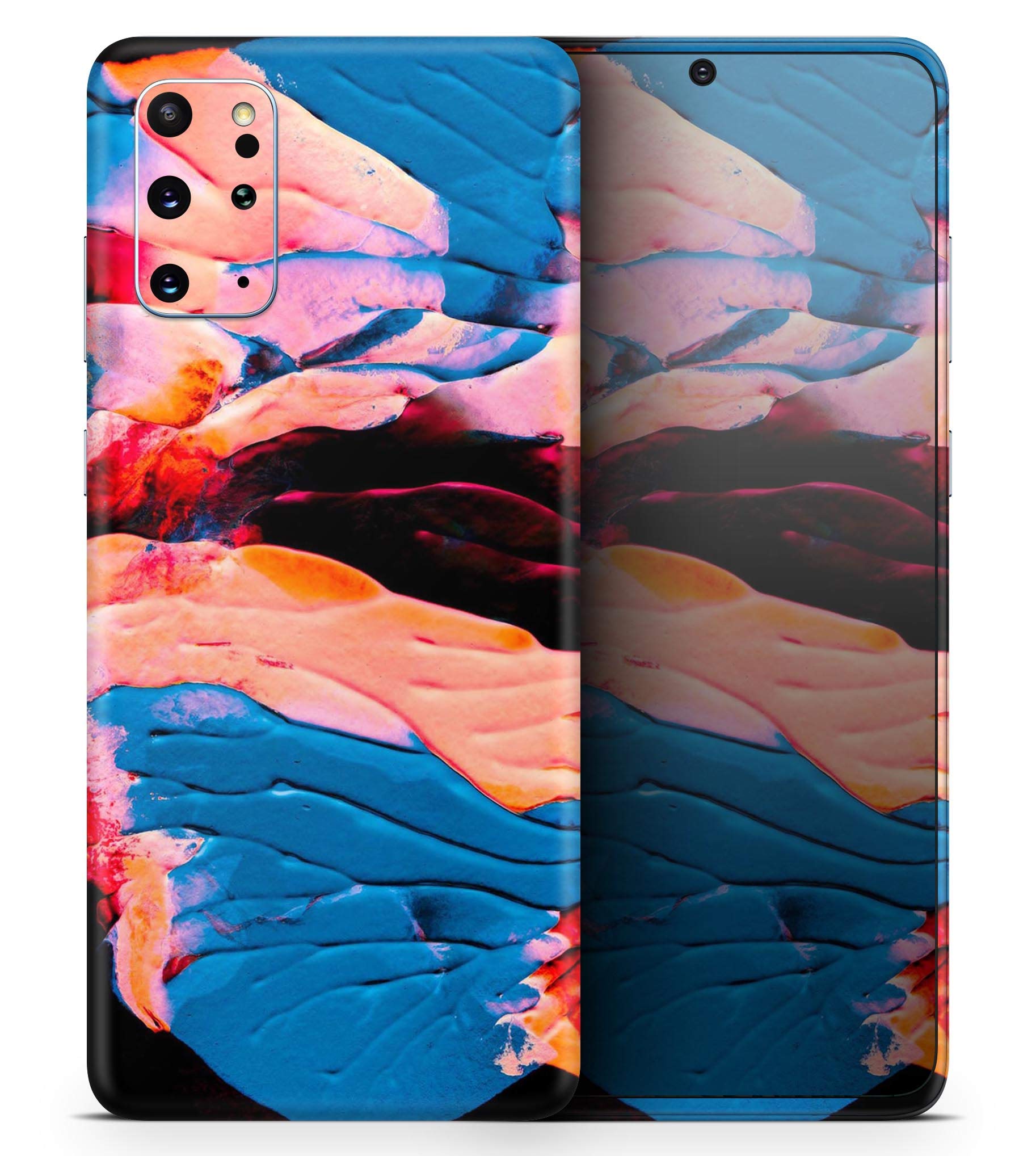 Design Skinz Liquid Abstract Paint V30 Protective Vinyl Decal Wrap Skin Cover Compatible with The Samsung Galaxy S20 (Screen Trim & Back Glass Skin)