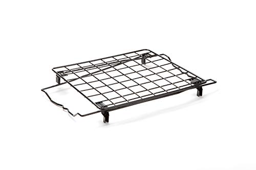 Mind Reader BORGLOCK-BLK Freestanding, 12.5 Inch Wire Shelf, Accessories Shelving Unit, Foldable, Portable, Ideal for School, Work and Gym Lockers. Holds up to 30 pounds, Black Metal