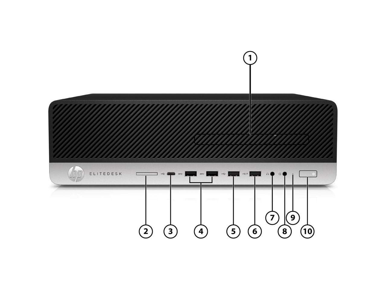 EliteDesk 800 G4 Small Form Factor SFF Desktop, 8th Gen Intel Core i5-8500, 8GB DDR4, 256GB Solid State Drive, Windows 10 Pro