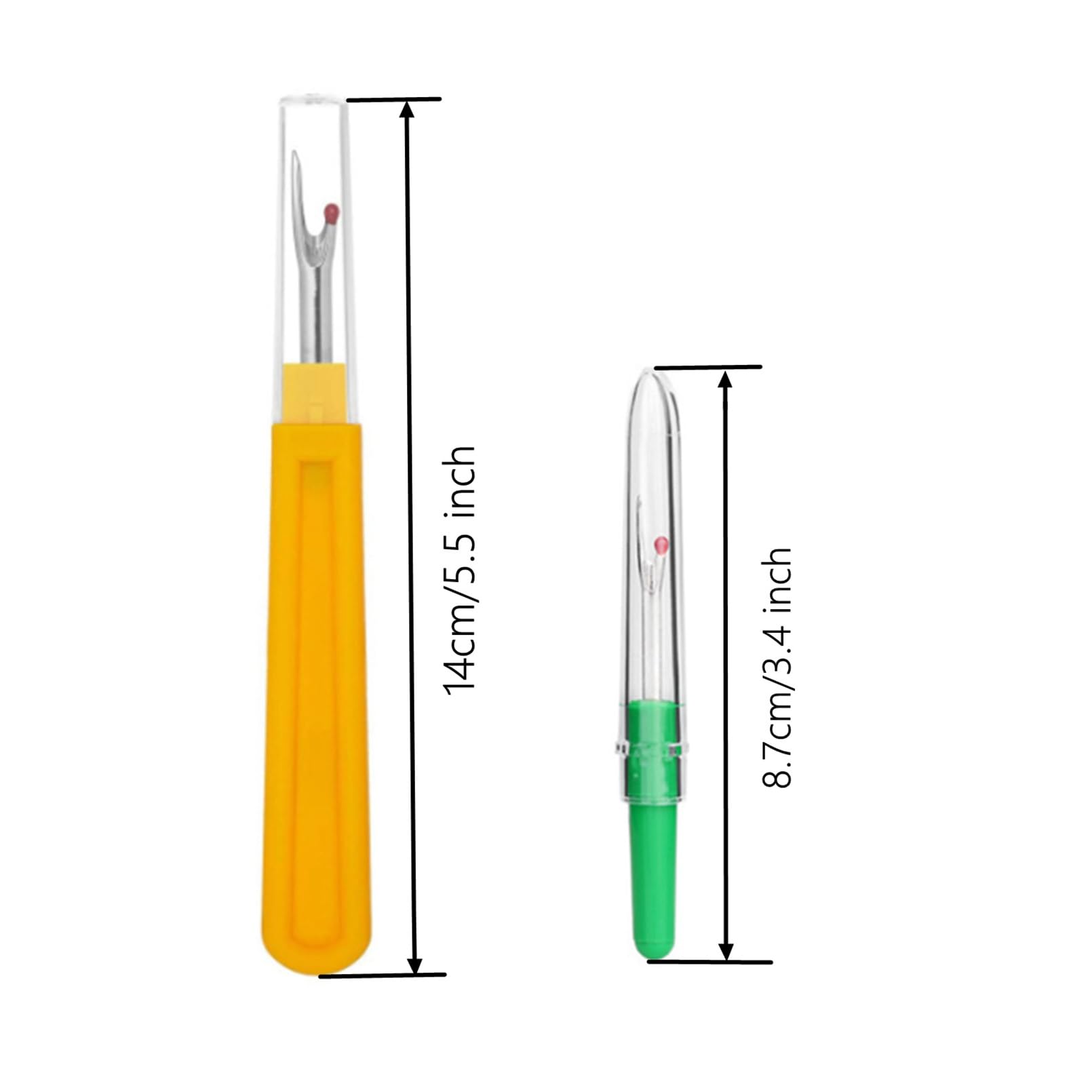 Sewing Seam Ripper Tools 10Pcs,Secai 4 Big and 4 Small Seam Rippers with 2 Scissors for Crafting Sewing