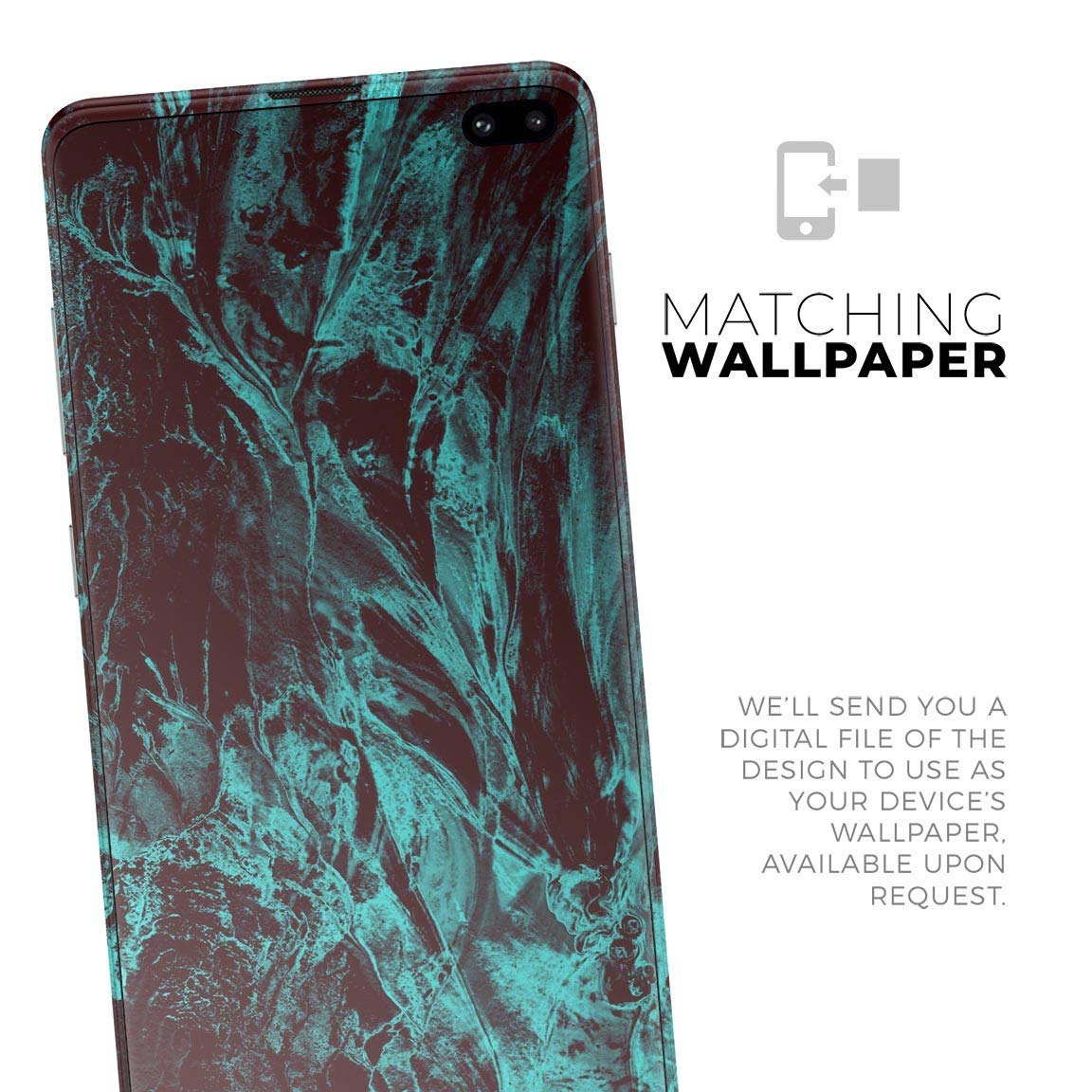 DesignSkinz Liquid Abstract Paint Remix V85 Protective Vinyl Decal Wrap Skin Cover Compatible with The Samsung Galaxy S20 (Screen Trim & Back Glass Skin)