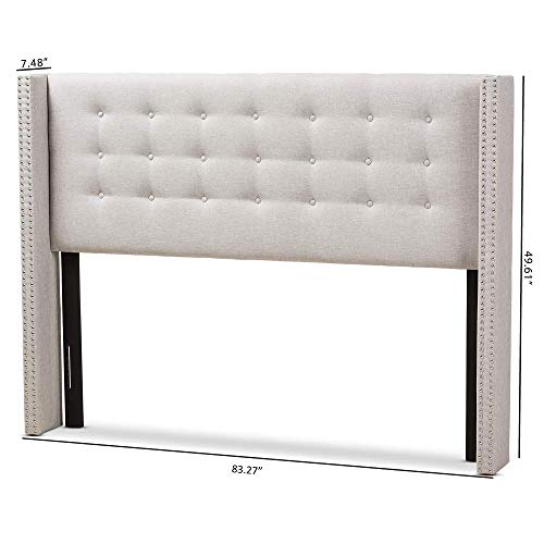 Baxton Studio Gabriela Winged Headboard, King