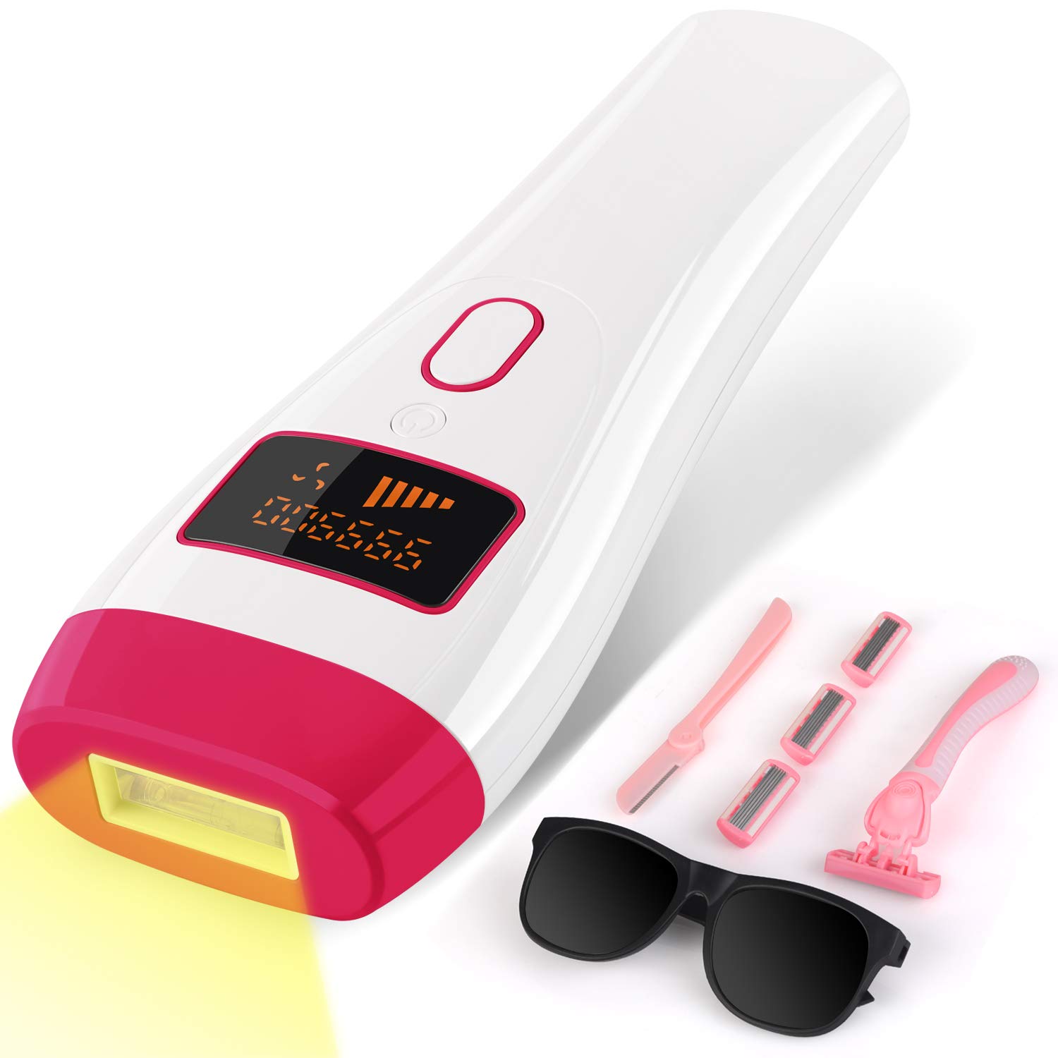 IPL Hair Removal for Women, SUMKUMY Permanent Hair Removal, Upgraded to 999,900 Flashes Painless Facial Hair Removal Device for Whole Body on Armpits Back Legs Arms Face Bikini Line