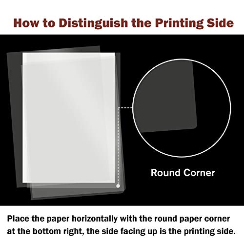 Koala OHP Film Overhead Projector Film 8.5x11 Inch Single Side Printing Film for Inkjet Printer