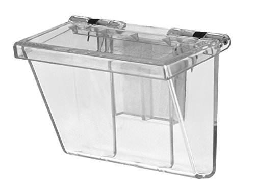 Marketing Holders 3 3/4"W x 2"H Business Card Holder Outdoor Advertising Pack of 1 Printed Material Premium Durable Clear Acrylic Badge Display Ad Box On The Go