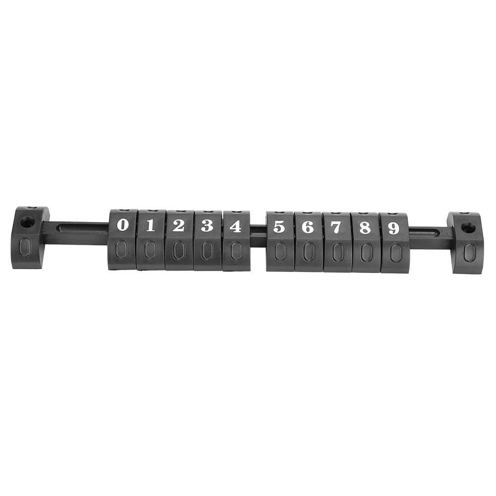 2pcs Table Football Counter 10 Numbers Scoring Score Counter Indicator for Standard Foosball Tables(Black)