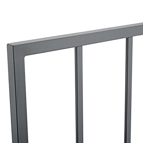 Modway Tatum Modern Farmhouse Metal Queen Headboard in Gray