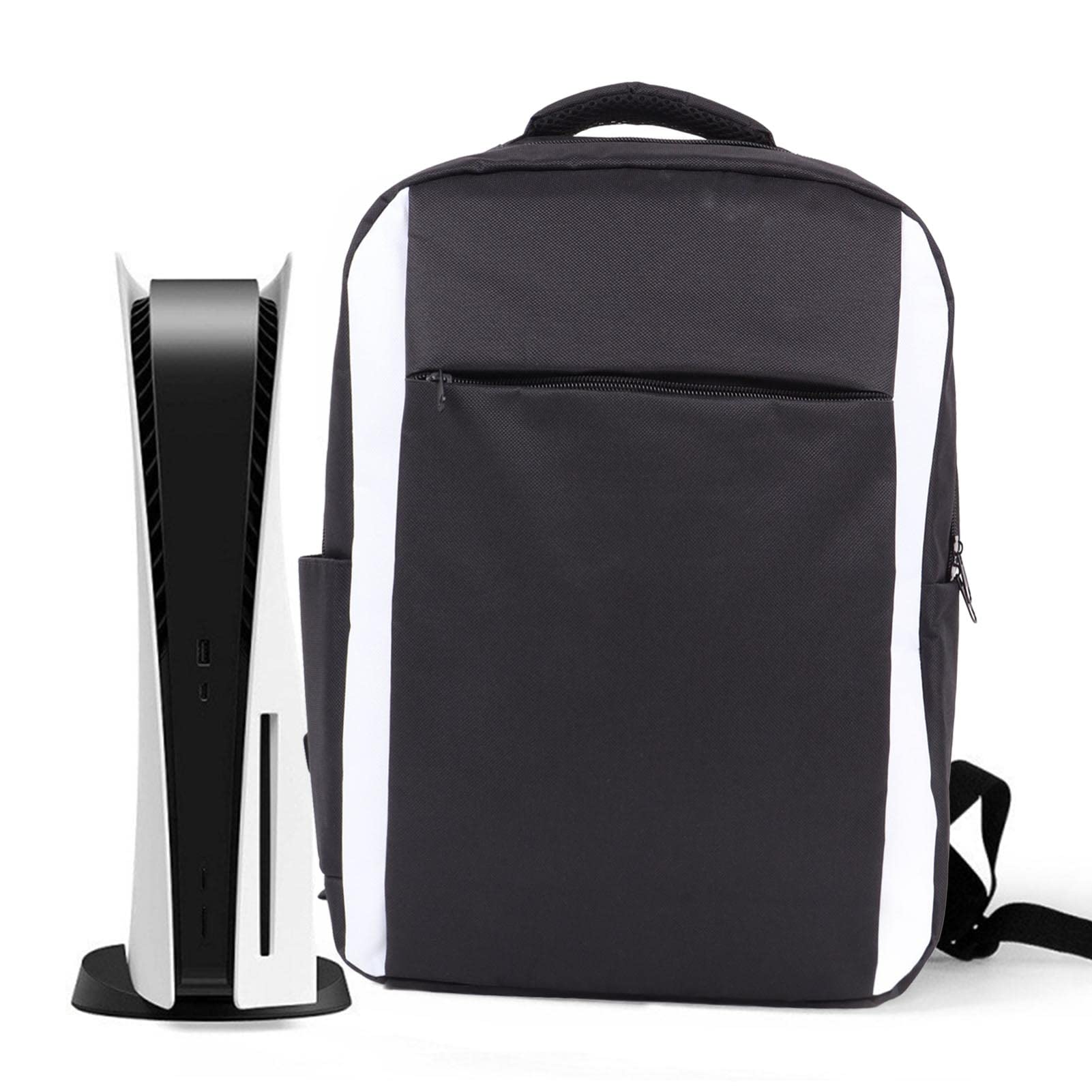 Acogedor Game Console Backpack for PS5 Console Games and Accessories, Gaming Console Backpack Storage Case Large Capacity Travel Carrying Case for Playstation 5