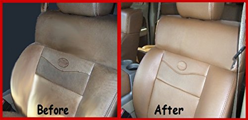 Leather Max Large Project Leather and Vinyl Repair Kit - Restorer of Your Furniture, Jacket, Sofa or Car Seat, Super Easy Instructions, Restore Any Material, Bonded, Pleather, Genuine (Wine)