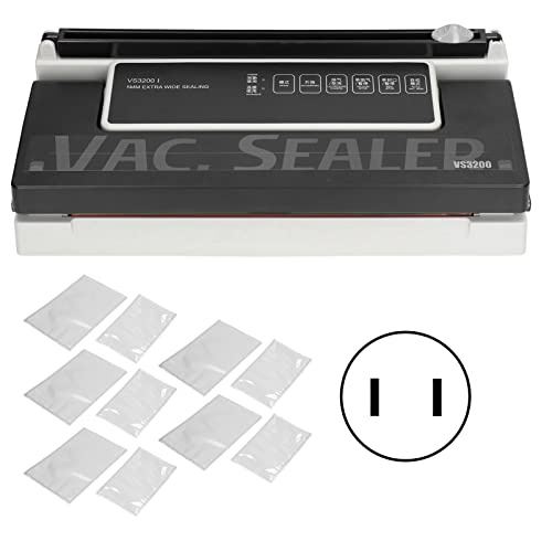 Cosiki Sealing Machine, Leak Proof Food Packing Machine 170W 5mm for Home Use (US Plug 110V)