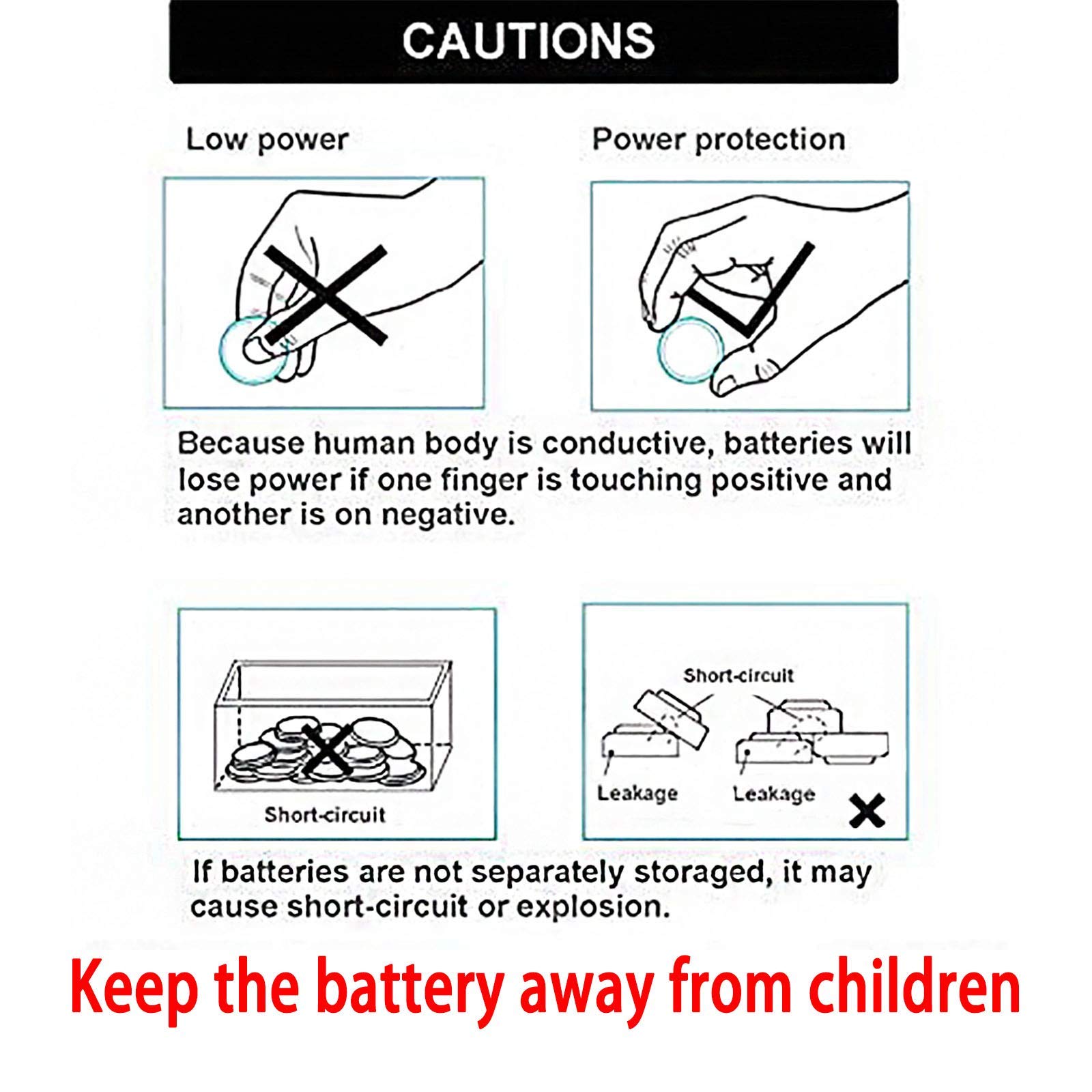 KaPonsec 20 Pack LR1130 AG10 389 1.5V Button Coin Cell Battery