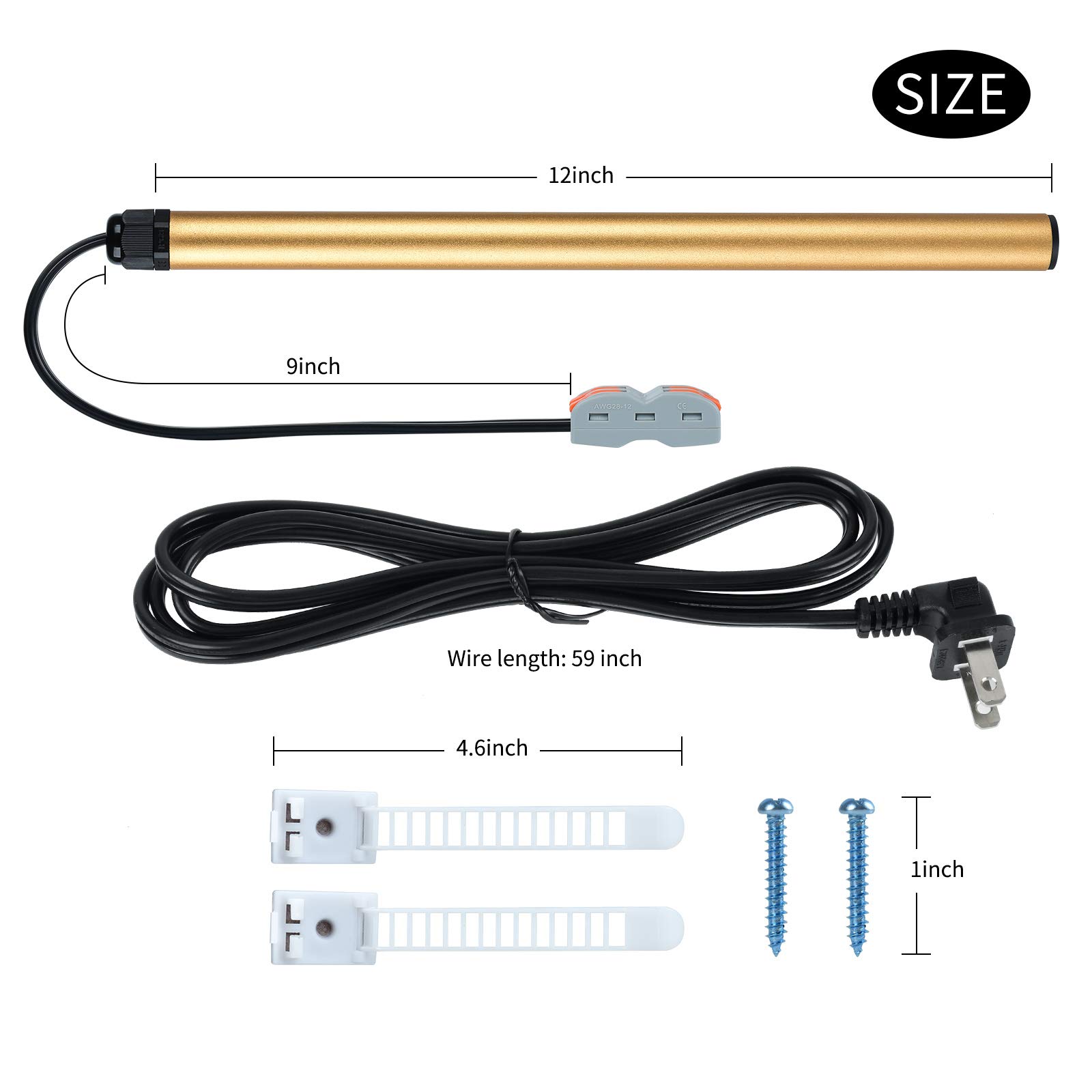 briidea Safe Dehumidifier Rod, Rod Reducing Humidity with Easy Installation and Plug Cord Easily Threading Through Safe's Hole, 12/16/24 inches Effective Coverage up to 100/150/300 Ft³