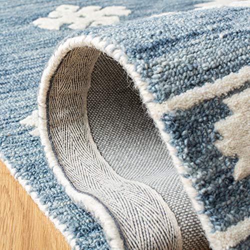Safavieh Aspen Collection 3' x 5' Navy/Ivory APN550N Handmade Moroccan Boho Tribal Wool Area Rug