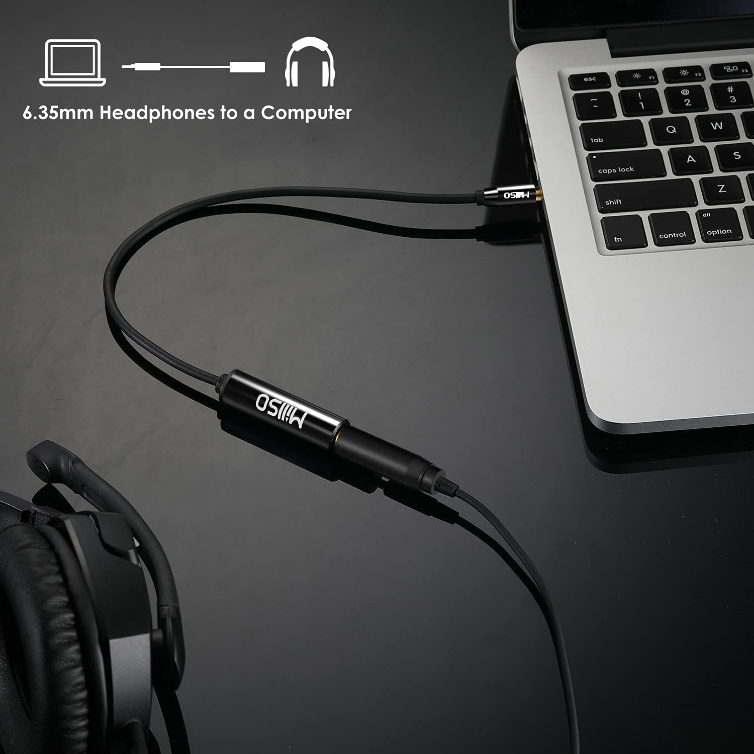 MillSO Bundle 6.35mm 1/4 Female to 3.5mm 1/8 TRS Male Stereo Audio Cable for Amplifiers, Guitar, Keyboard Piano, Home Theater, Mixing Console, Headphones