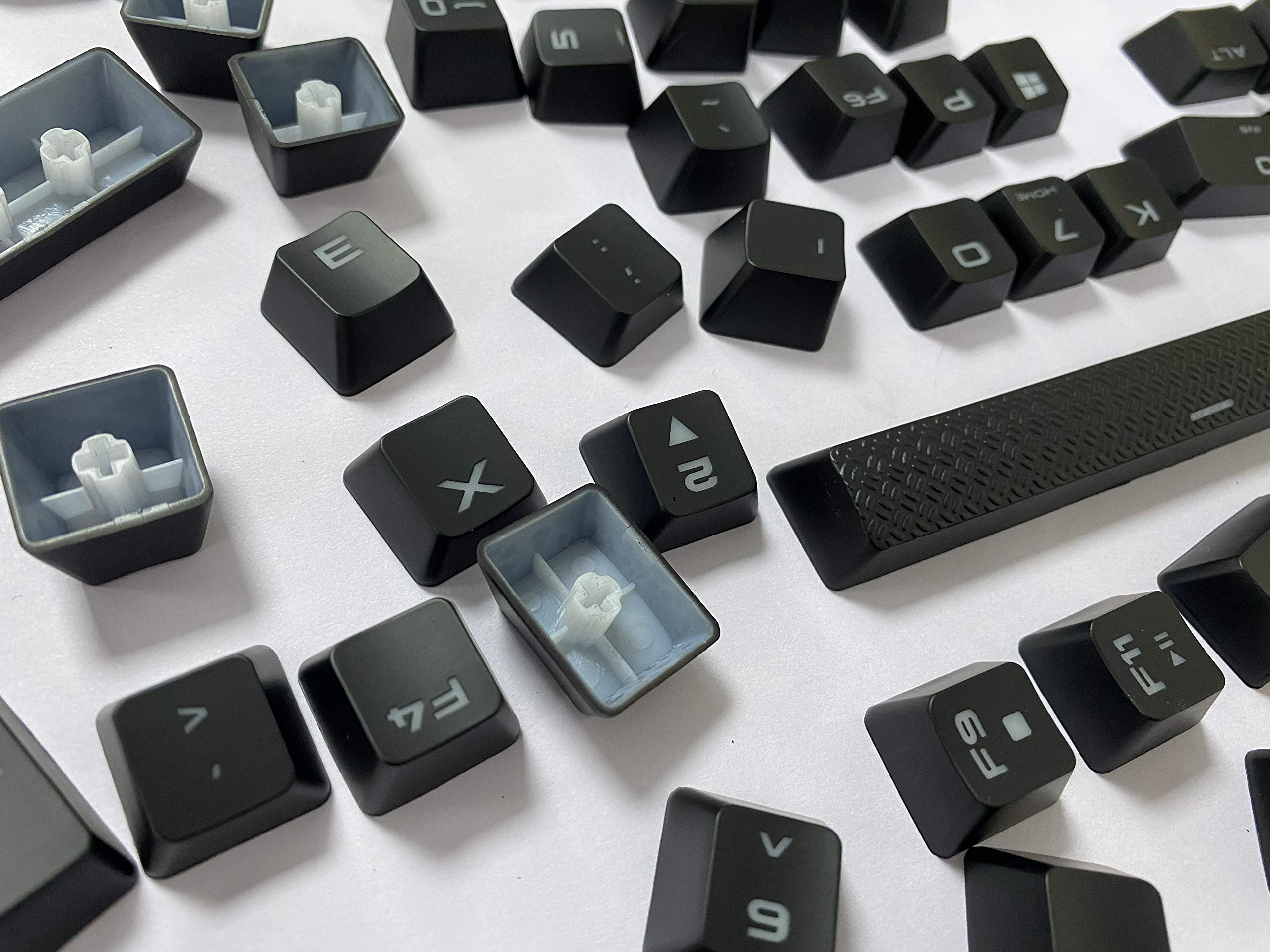 LuoMGDYSS 104 Key ABS Black Keycap Set for Corsair K70 K65 Mechanical Gaming Keyboard