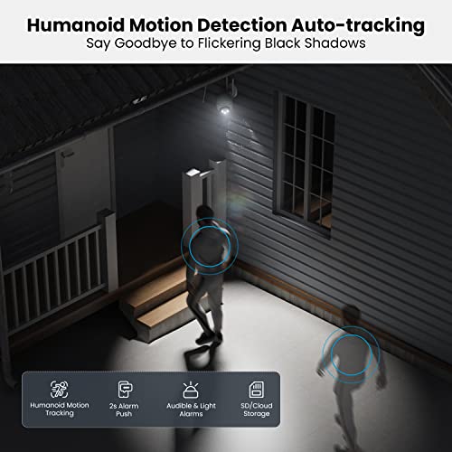 ieGeek Security Camera Outdoor with Spotlight 1080P HD Full Color Night Vision Video Surveillance Camera, Wireless WiFi Smart Home Cameras 360°PTZ with Motion Detection, Alerts, 2 Way Audio, IP65…