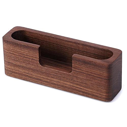 MaxGear Wood Business Cards Holder for Desk Business Card Display Holder Desktop Stand for Office, Tabletop - Rectangle