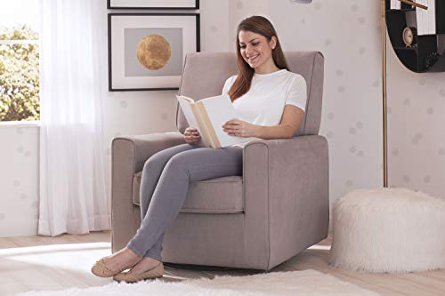 Delta Children Ava Nursery Glider Swivel Rocker Chair, Dove Grey