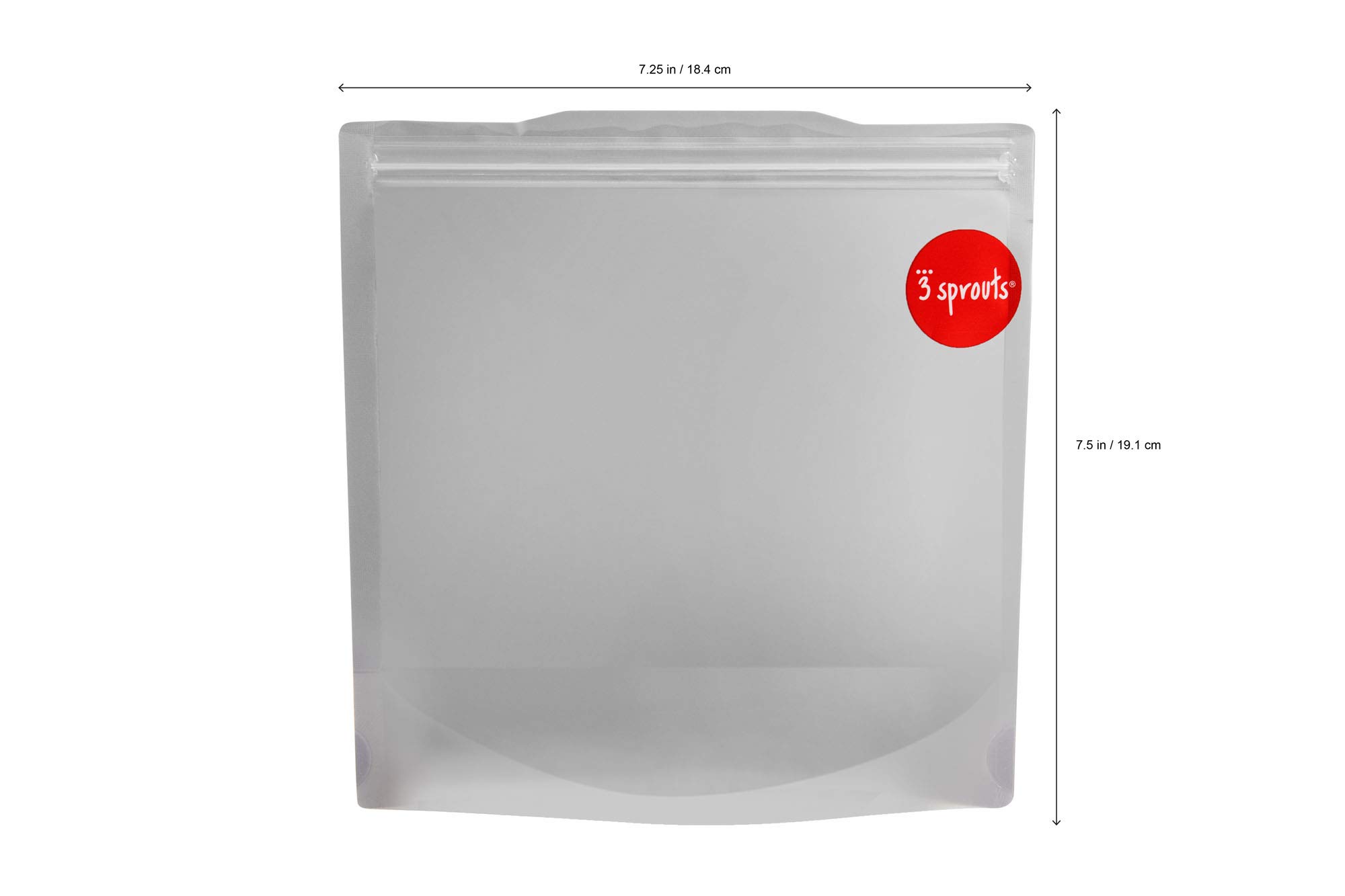 3 Sprouts Sandwich Bag β Reusable and Washable Lunch Storage Bag for Kids - 2 Pack, Fox