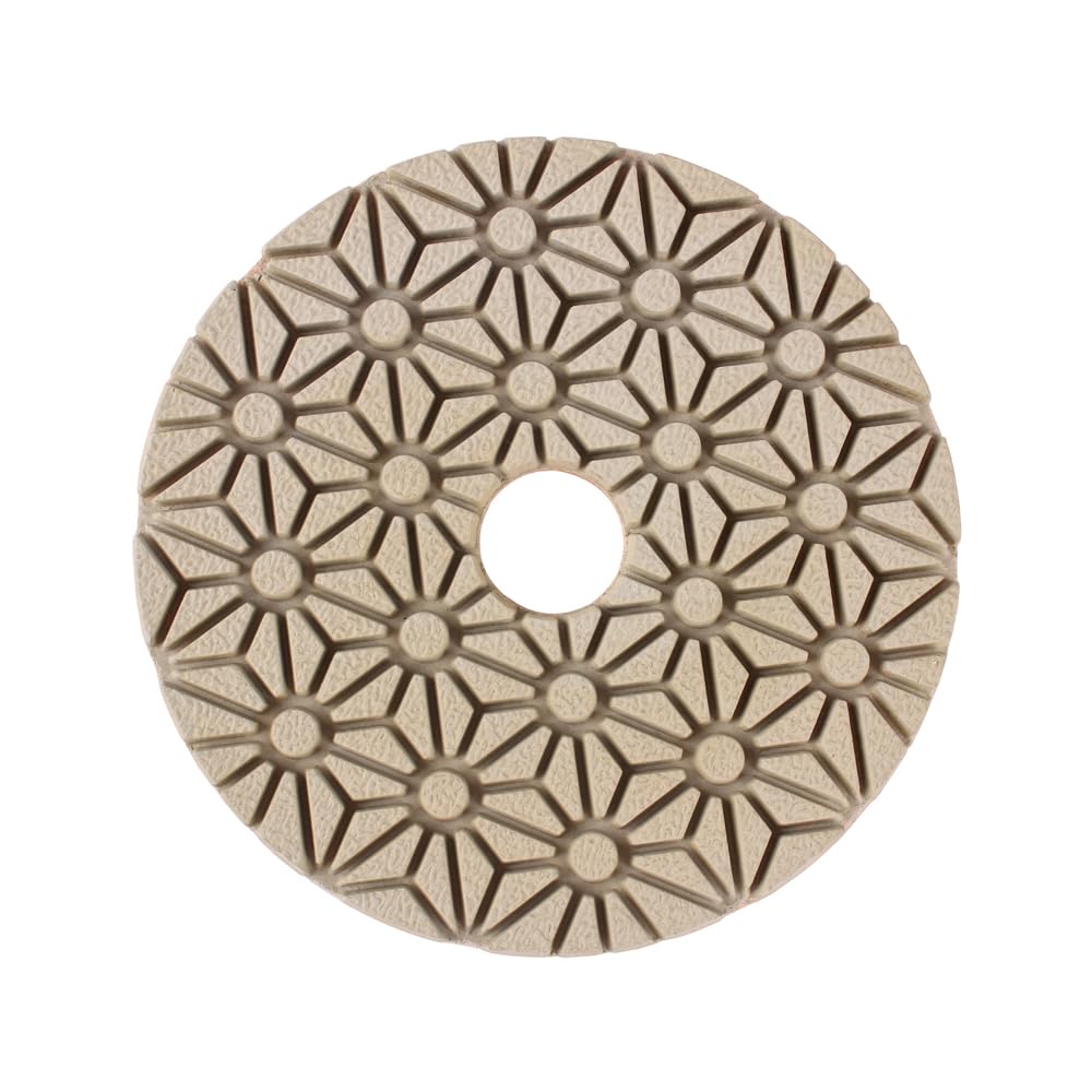 3 Step Diamond Polishing Pads 4 Inch, Stone Polishing Kit for Granite Stone Concrete Marble Quartz, Wet Polish Pad Kit for Drill Grinder Polisher, Wet Use Only - 3 Steps (#1, 2, 3) 1 Unit Each Step