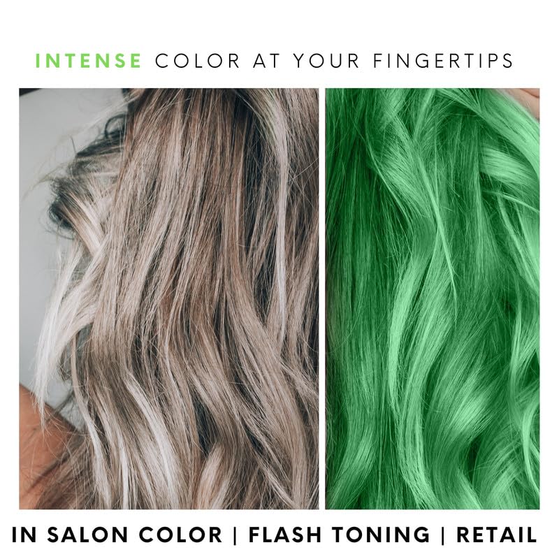 Watercolors INTENSE Semi Permanet Color Depositing Shampoo. Sulfate & Paraben Free to Maintain & Enhance Hair Color 8 fl oz - GREEN