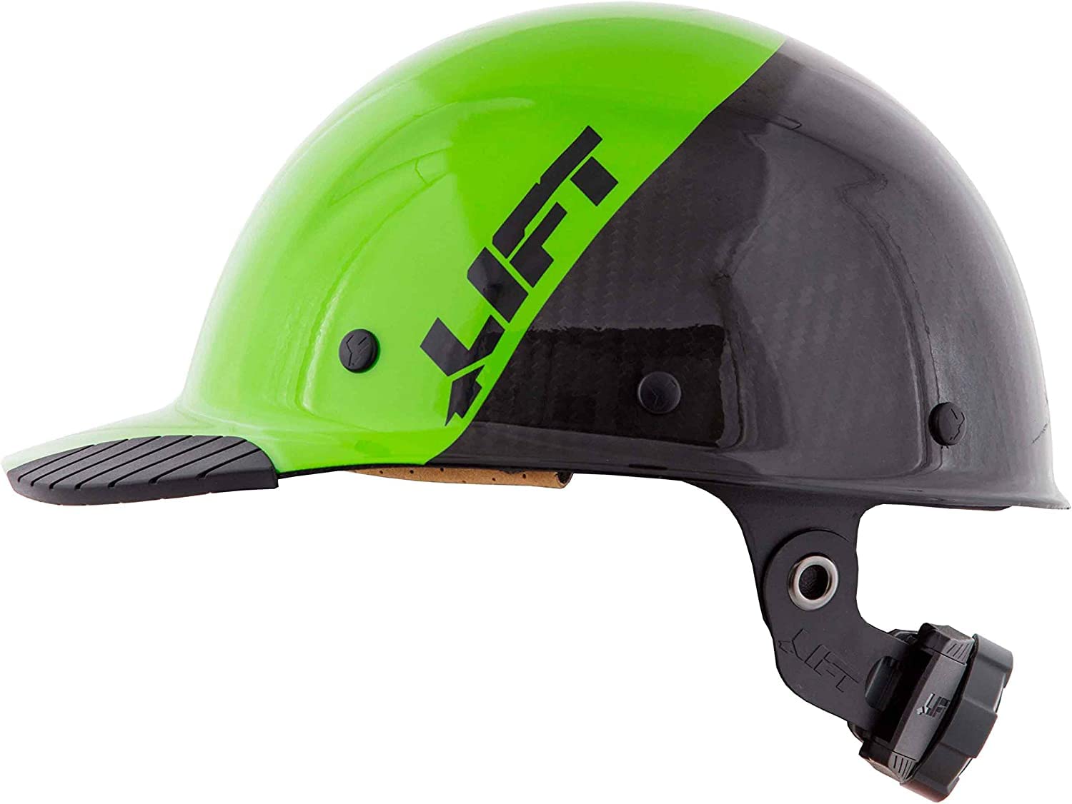 LIFT Safety DAX Fifty 50 Carbon Fiber Cap Style Hardhat ANSI Compliant 6 Point