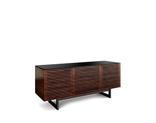 BDI Corridor 8177 Triple-Width Media Console with Drawer, Chocolate Stained Walnut